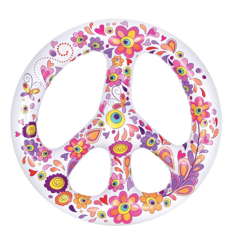 גלגל מתנפח לבריכה peace sign מבית Coolpool | INFINITY SUN