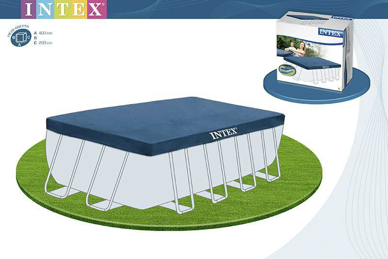 כיסוי לבריכה מלבנית 400X200 סמ INTEX דגם 28037